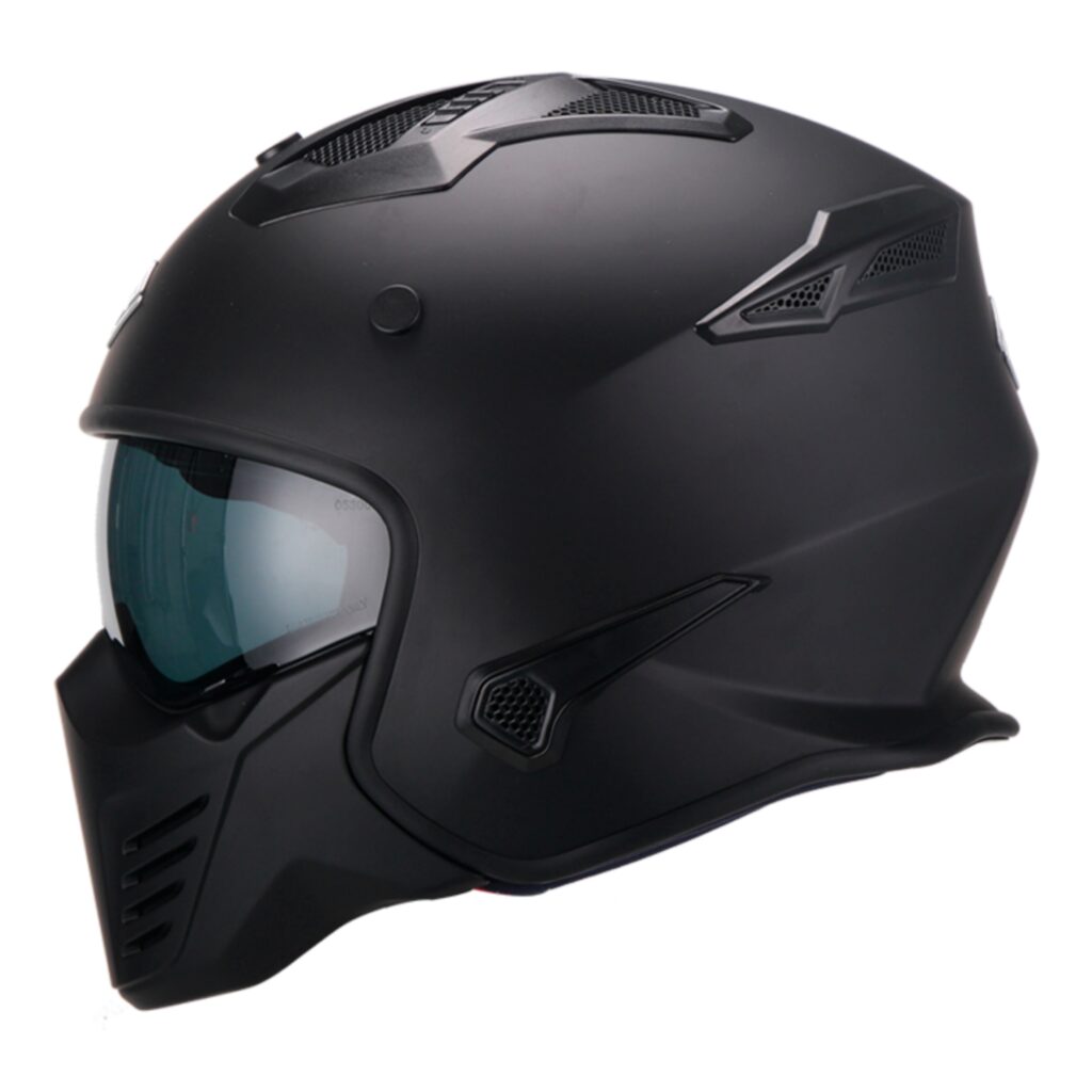 CASCO FASEED ABIERTO FS-726X TROOPER NEGRO MATTE – JABS MOTO