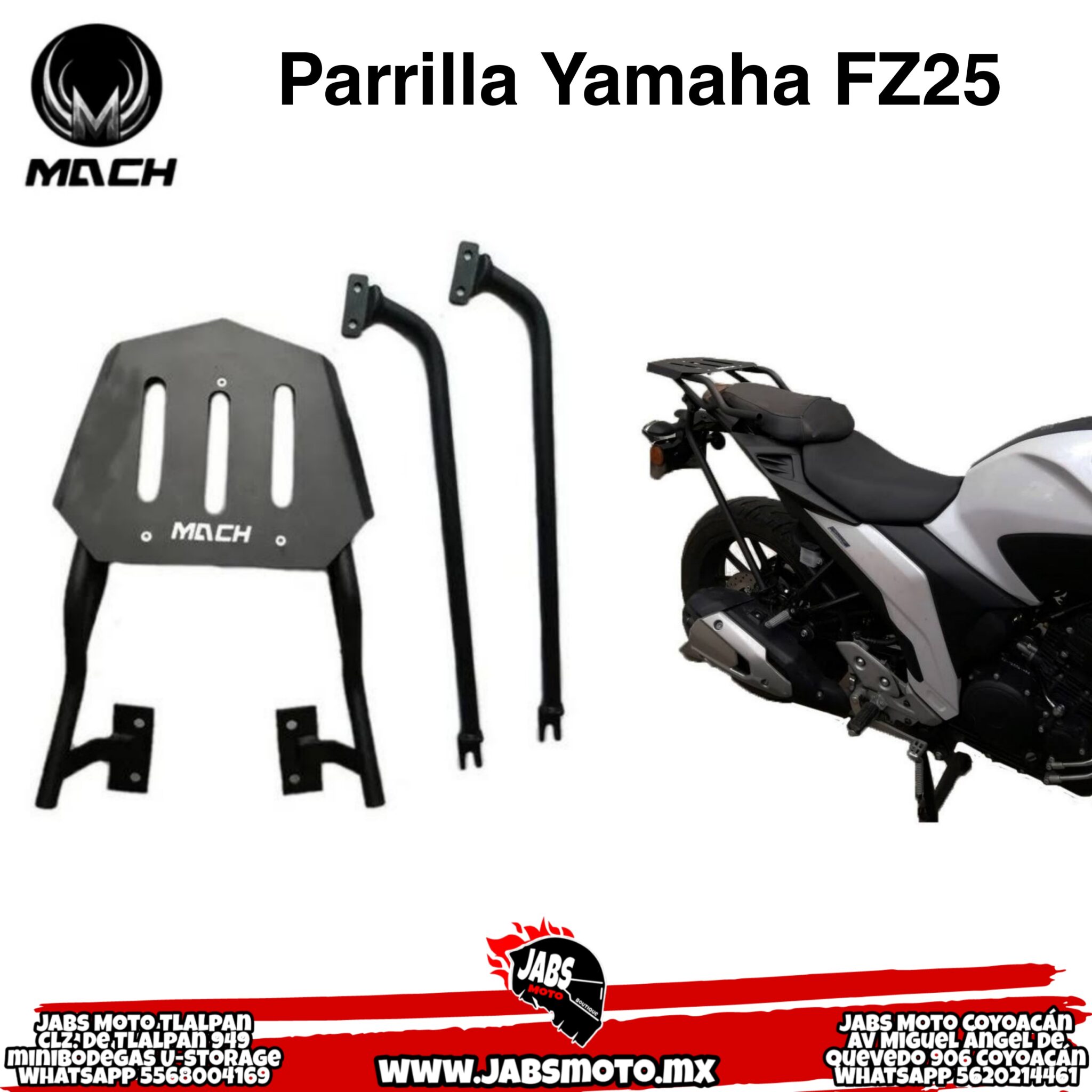 PARRILLA YAMAHA FZ25 MACH – JABS MOTO
