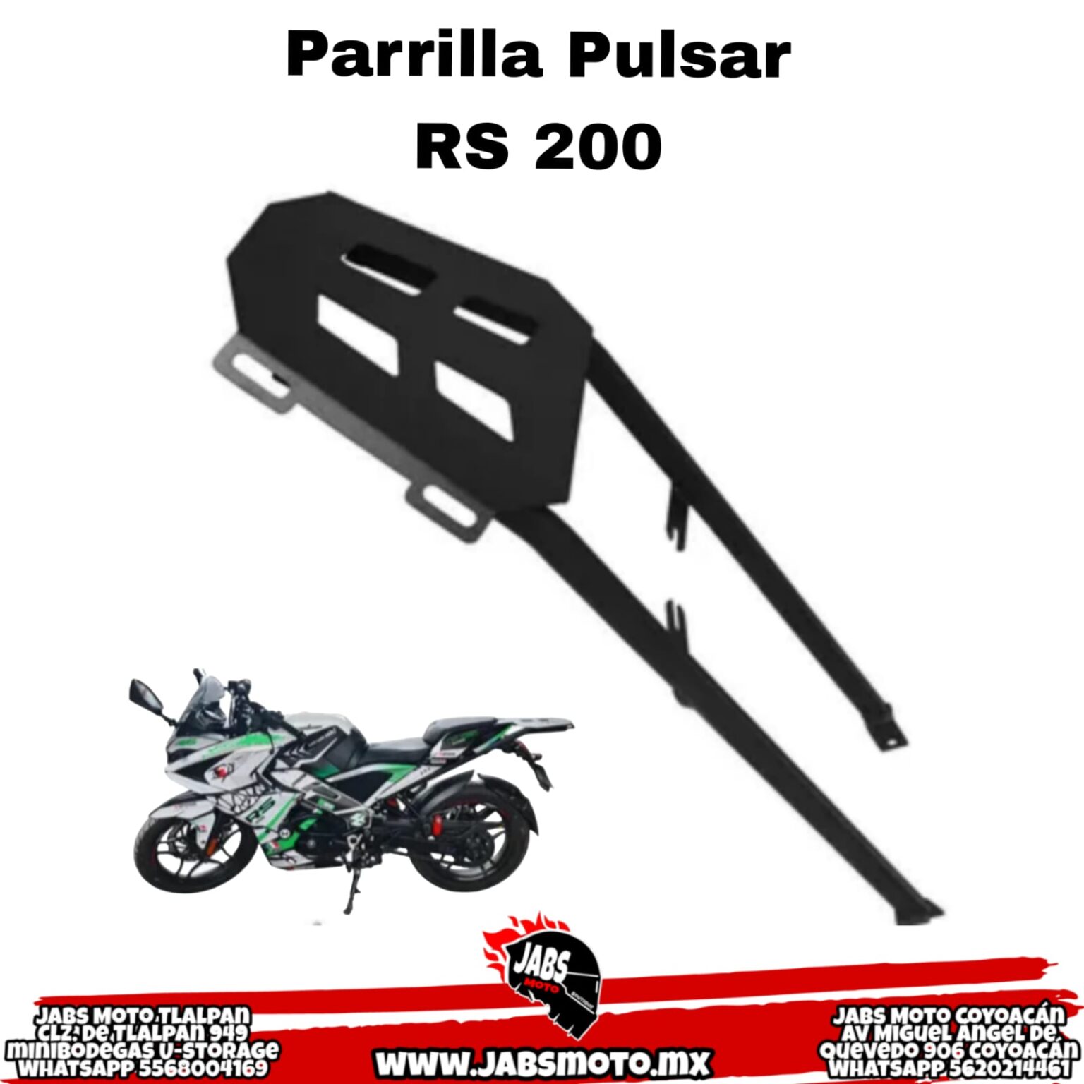 PARRILLA PULSAR 200 RS MACH – JABS MOTO