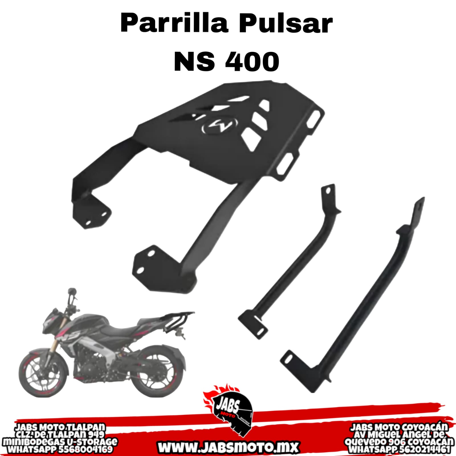 PARRILLA PULSAR NS 400 MACH – JABS MOTO